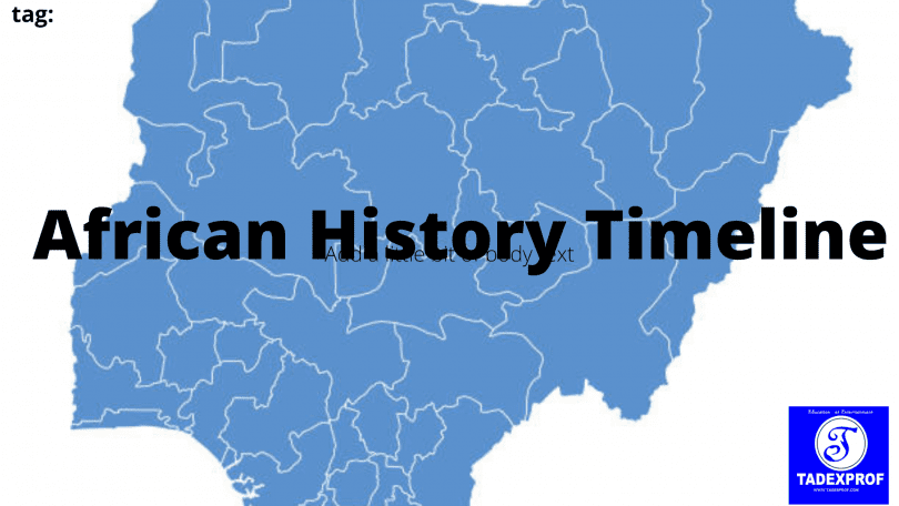 African History: Timeline | TADEXPROF
